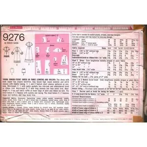 Simplicity | Dresses | Vintage 971 Simplicity 9276 Sewing Pattern Young ...